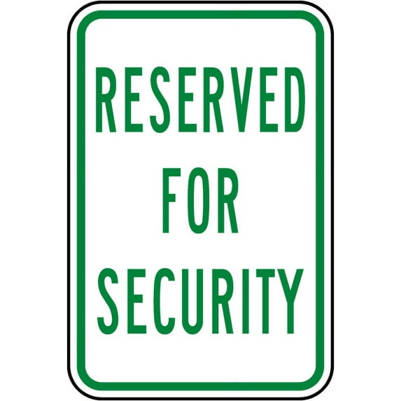 Vinyl Stickers - Reserved Security Sign - Safety and Warning Warehouse ...