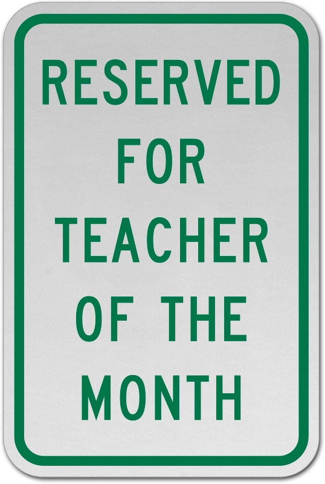 Vinyl Stickers - Reserved Teacher of The Month Sign - Safety and ...