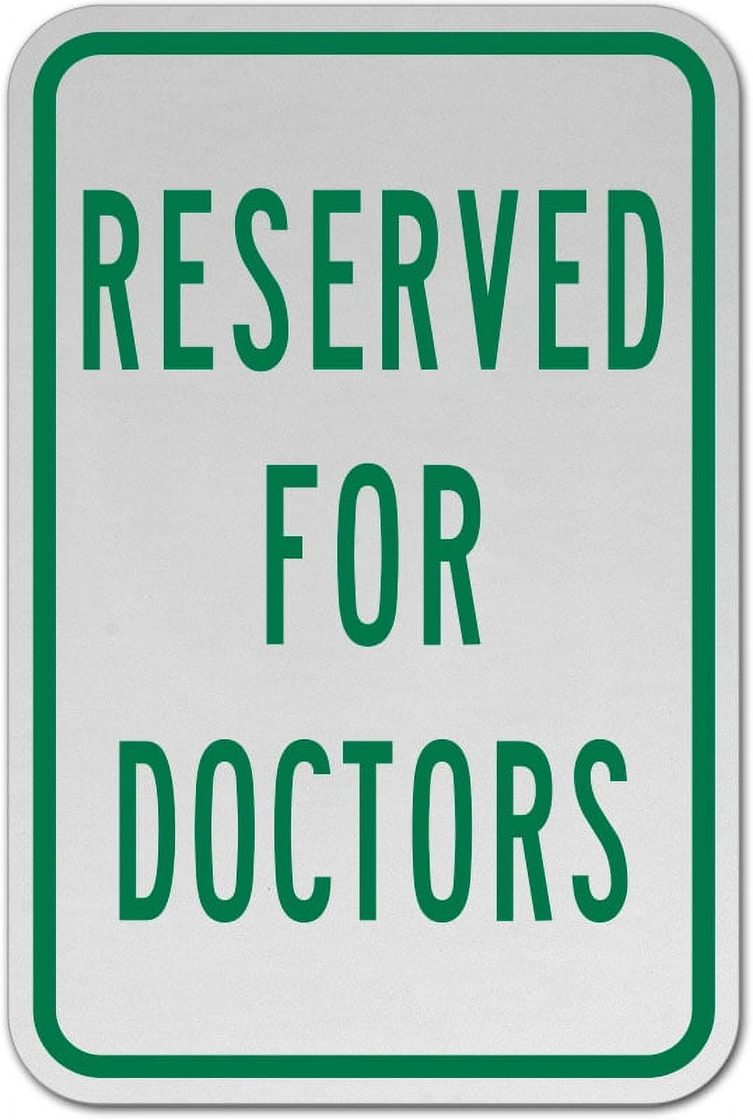 Vinyl Stickers - Reserved for Doctors Sign - Safety and Warning ...