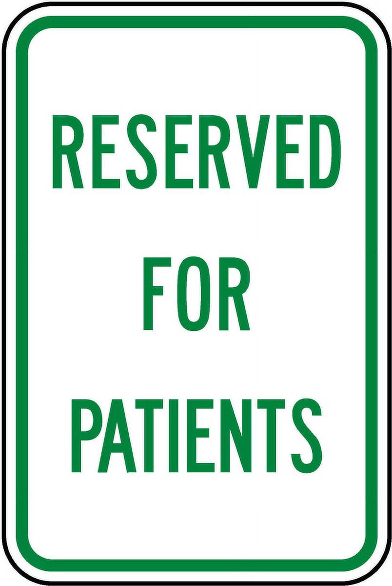Vinyl Stickers - Reserved for Patients Sign - Safety and Warning ...