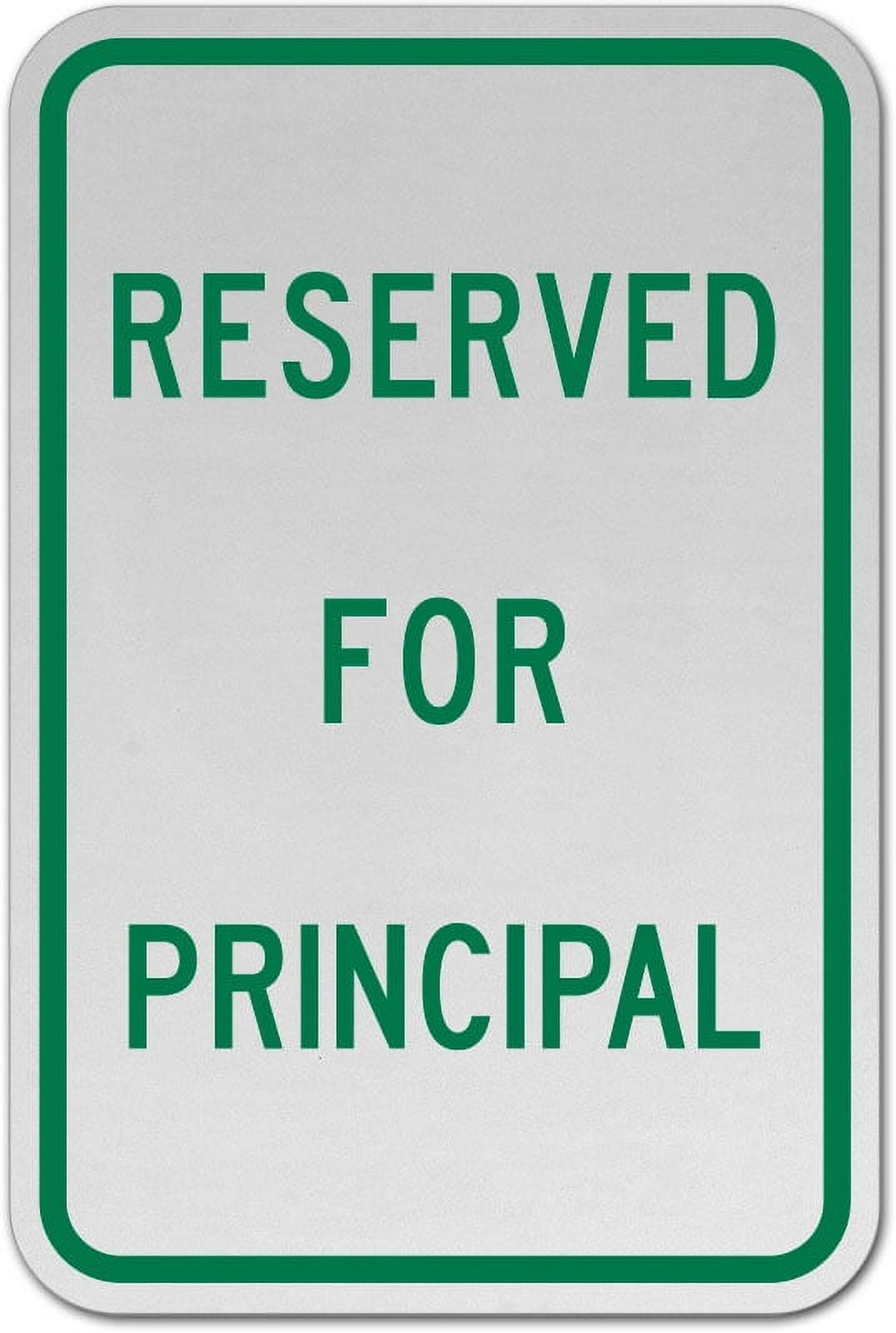 Vinyl Stickers - Reserved for Principal Sign - Safety and Warning ...