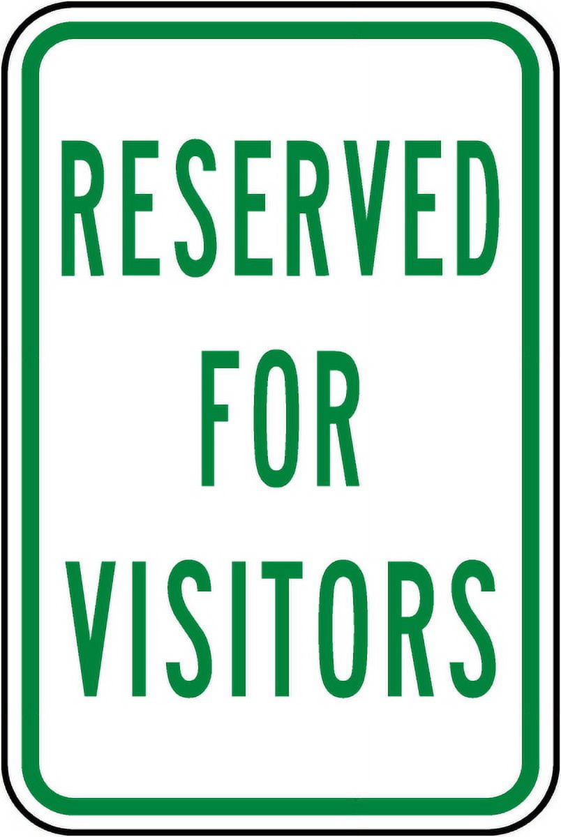 Vinyl Stickers - Reserved for Visitors Sign D2 - Safety and Warning ...