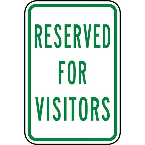 Vinyl Stickers - Reserved for Visitors Sign D2 - Safety and Warning ...