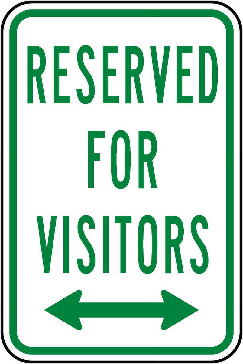 Vinyl Stickers - Reserved for Visitors Sign D3 - Safety and Warning ...