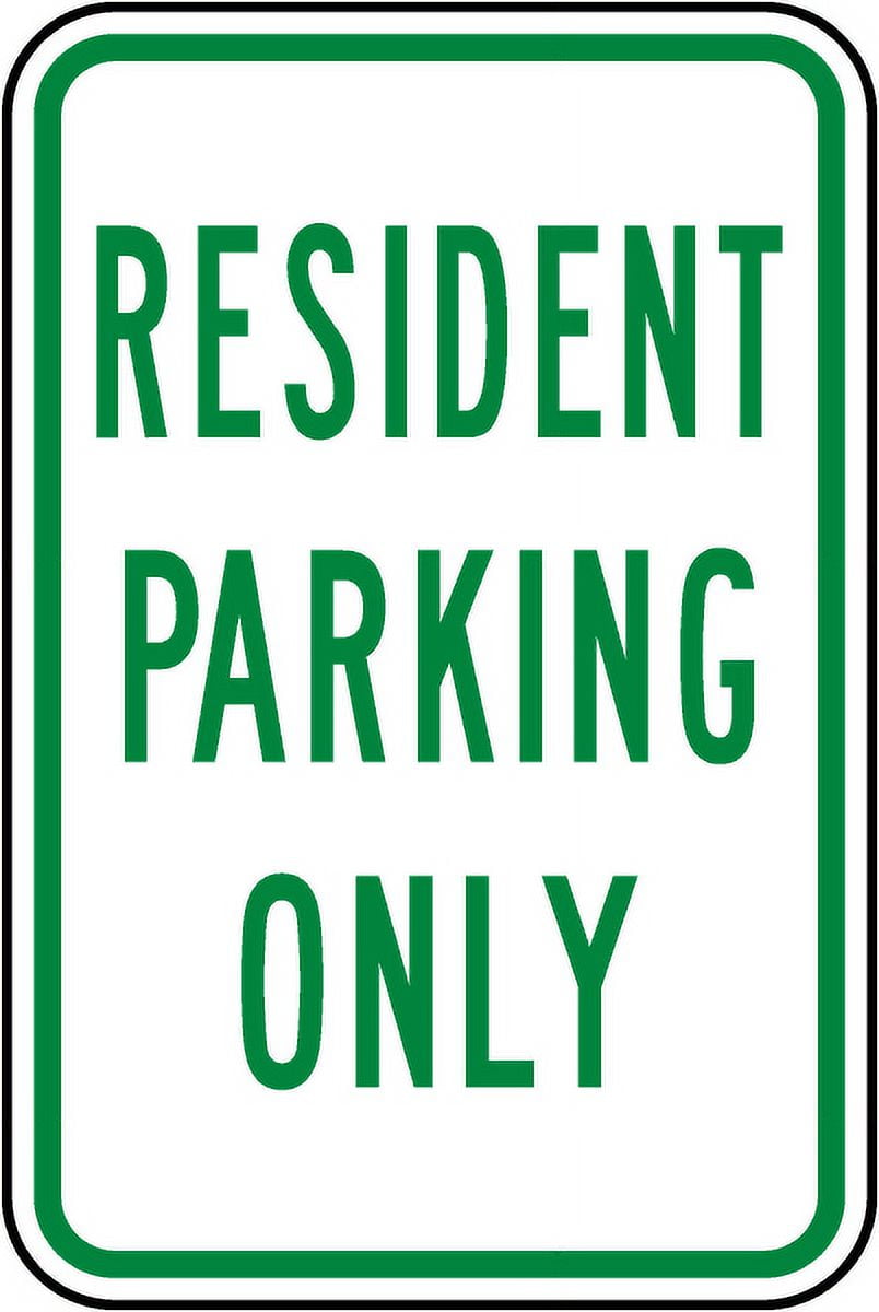 Vinyl Stickers - Resident Only Parking Sign - Safety and Warning ...