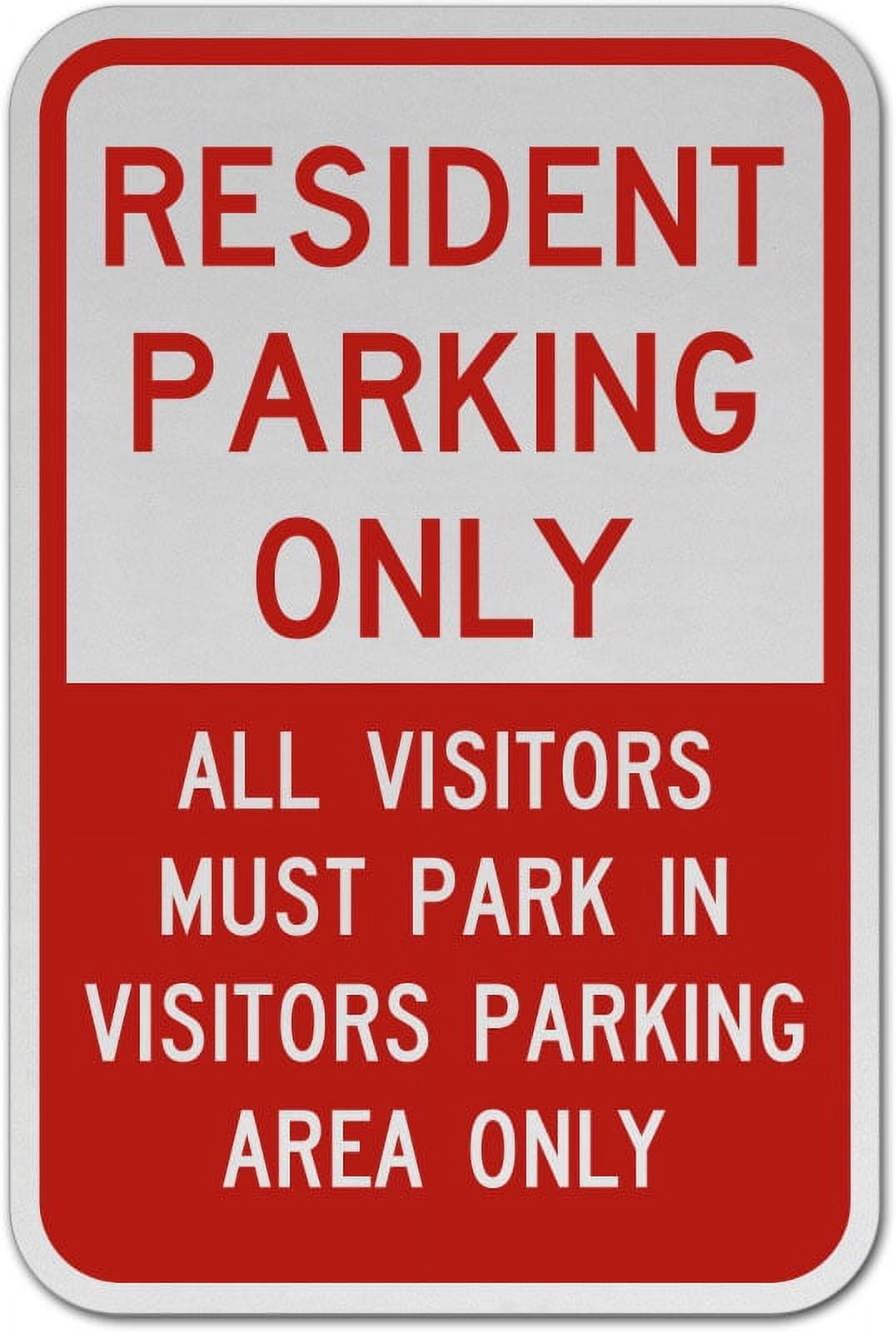 Vinyl Stickers - Resident Parking Only Sign E7 - Safety and Warning ...