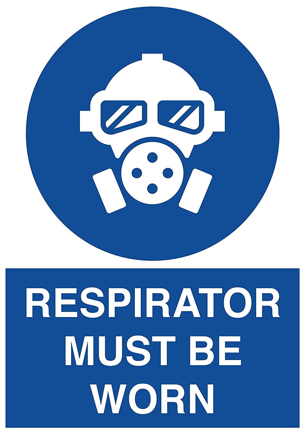 Vinyl Stickers - Respirator Must Be Worn Sign - Safety and Warning ...