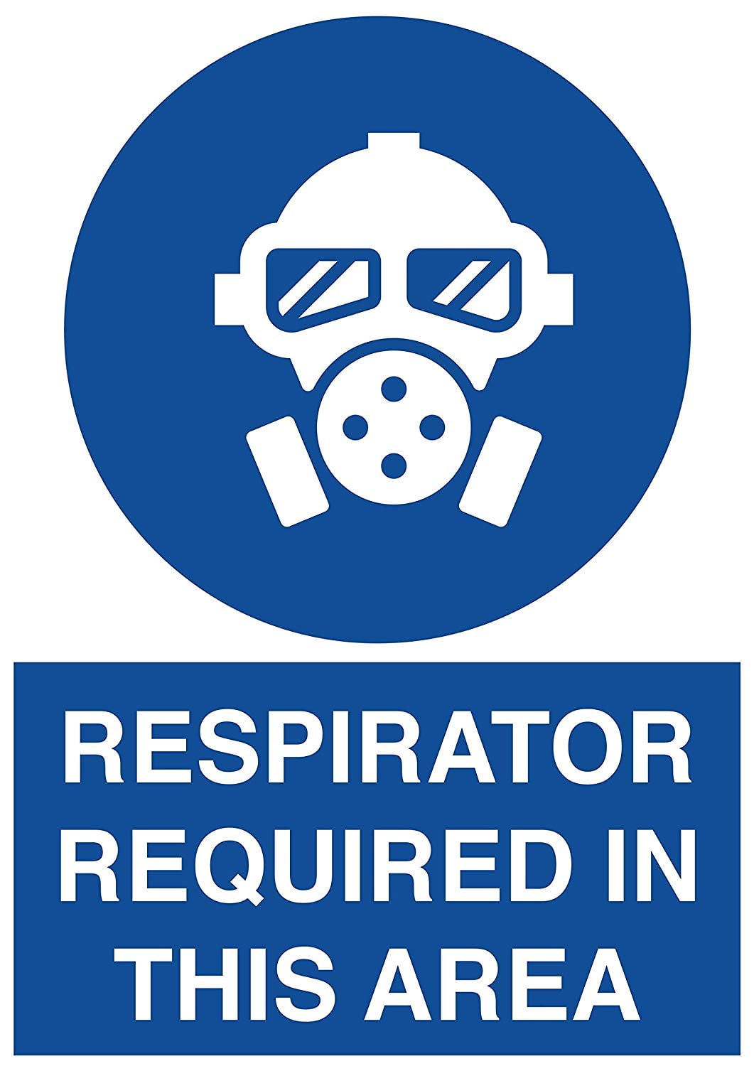 Vinyl Stickers - Respirator Required in This Area Sign F1 - Safety and ...
