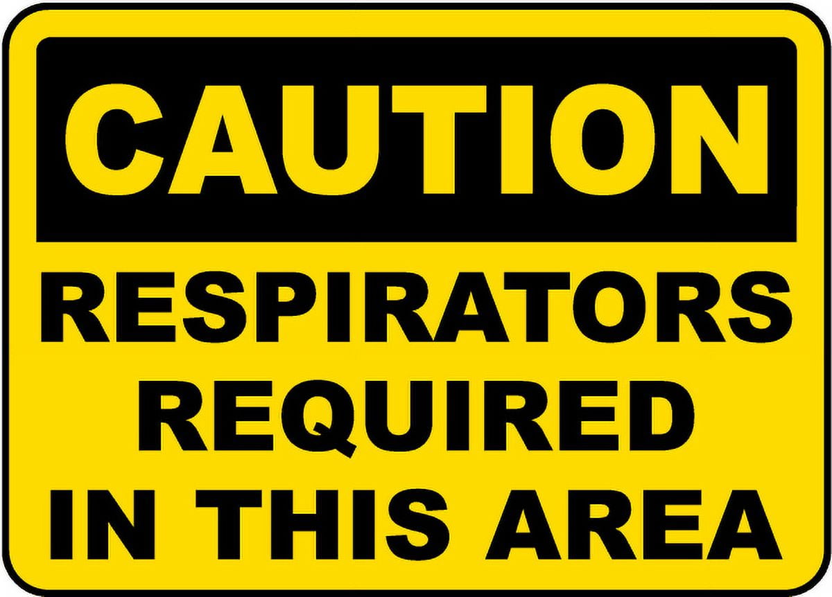 Vinyl Stickers - Respirators Required in This Area Sign - Safety and ...