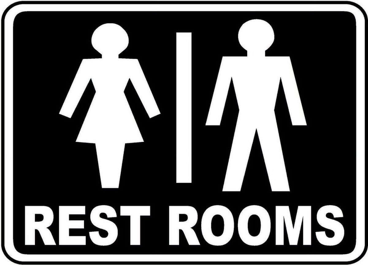Vinyl Stickers - Restrooms Sign G1 - Safety and Warning Warehouse Signs ...
