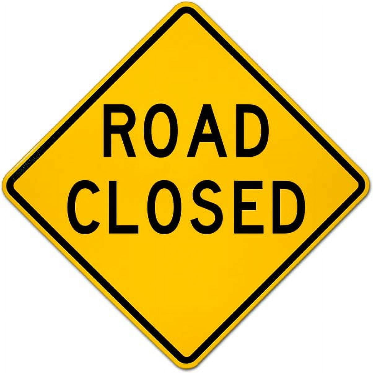Vinyl Stickers - Road Closed Sign 1 - Safety and Warning Warehouse ...