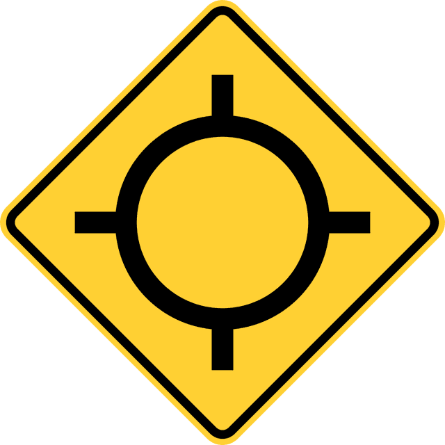 Vinyl Stickers - Roundabout - Safety and Warning Warehouse Signs ...