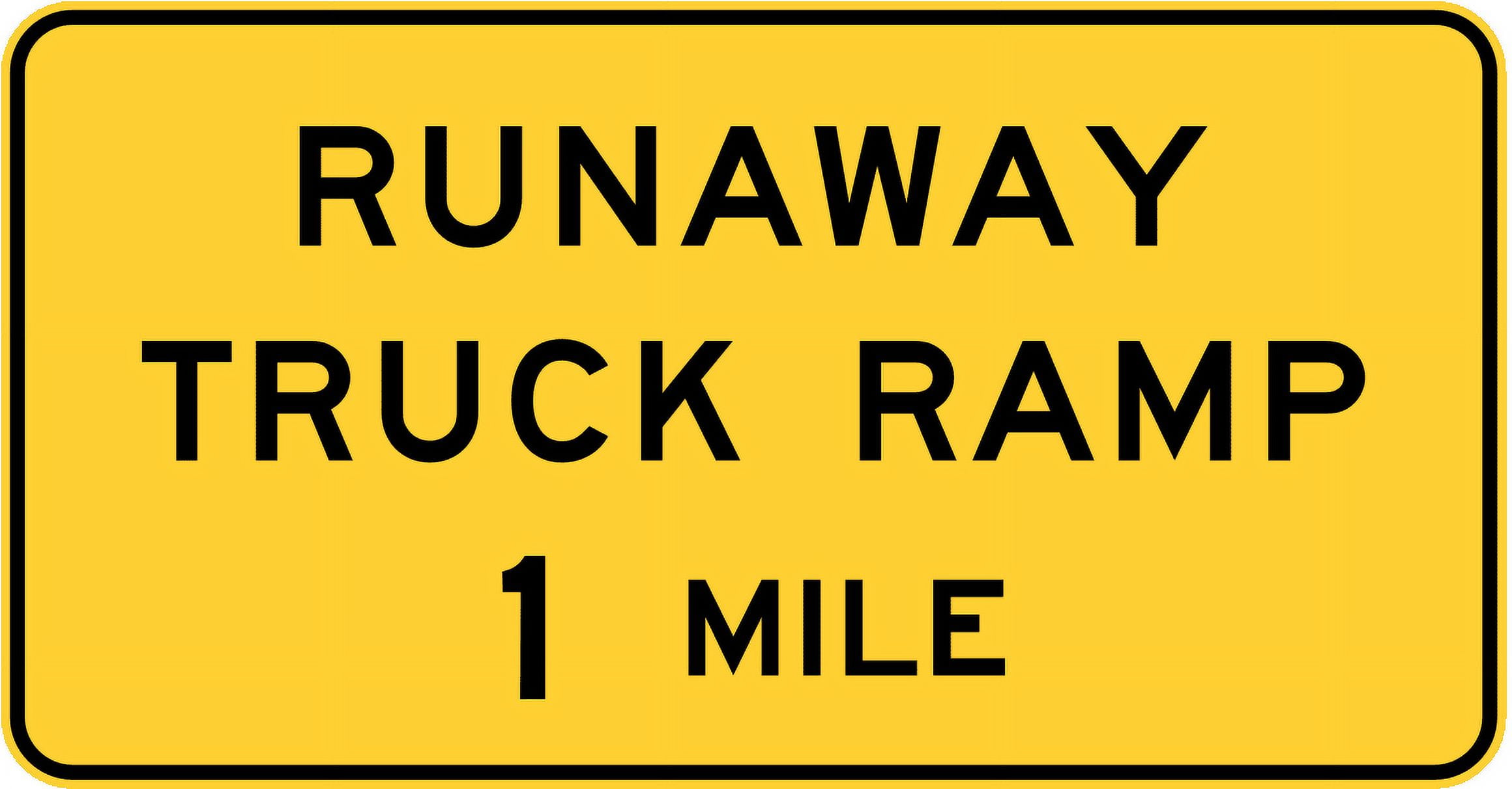 Vinyl Stickers - Runaway Truck ramp (Advance) - Safety and Warning ...