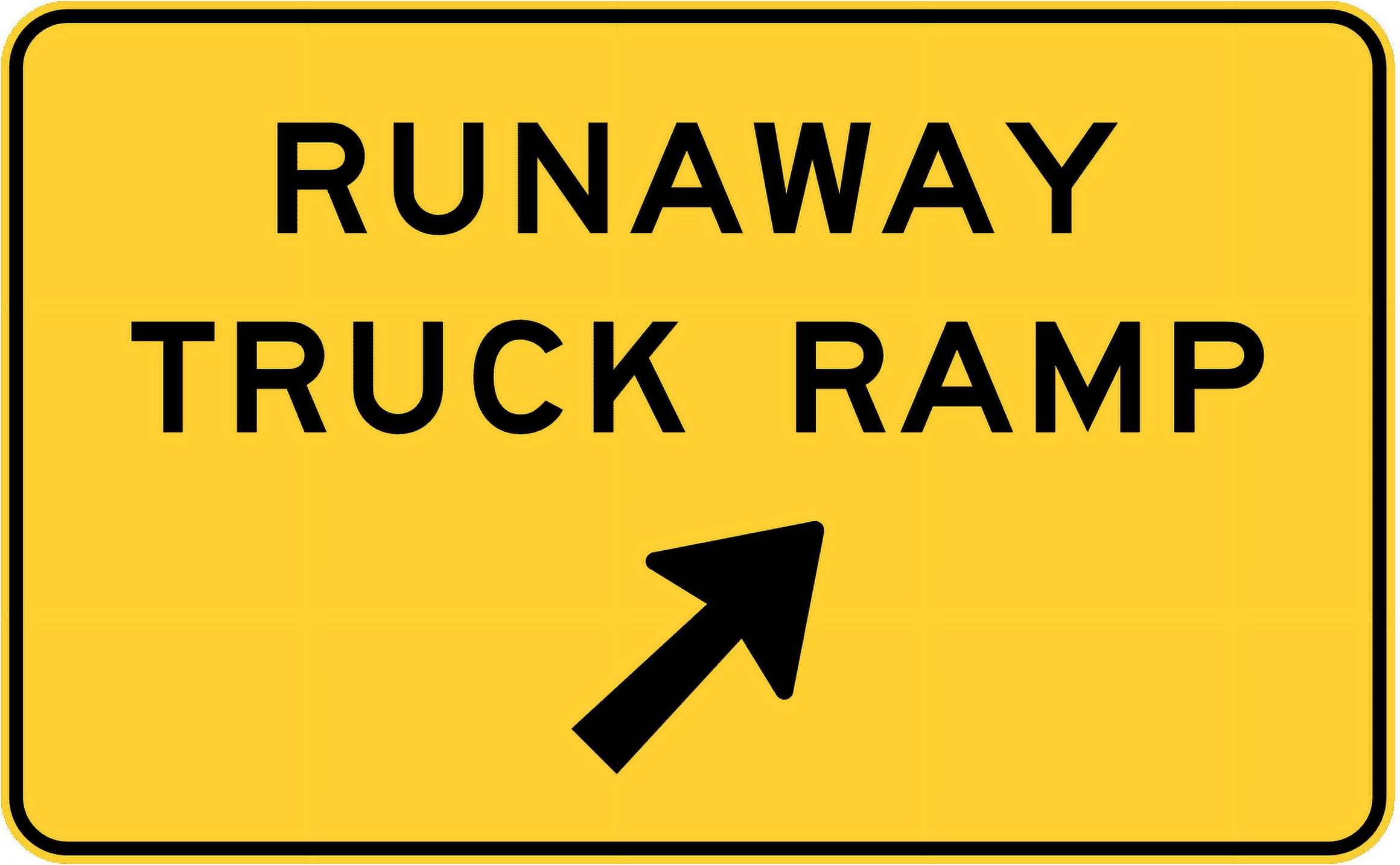 Vinyl Stickers - Runaway Truck ramp (exit) - Safety and Warning ...