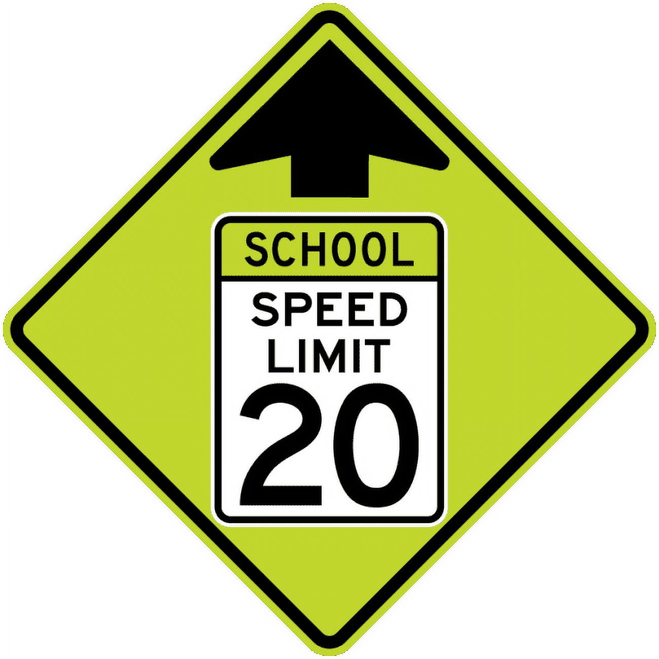 Vinyl Stickers - S4-5-Reduced School Speed Limit Ahead Sign - Safety ...