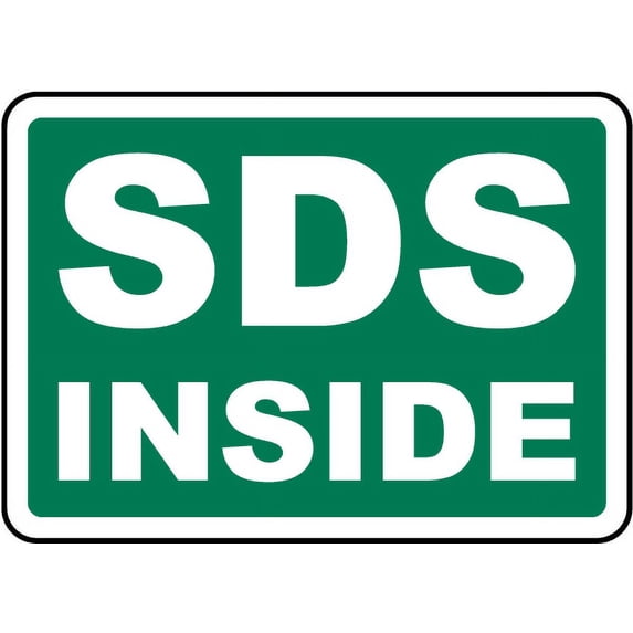 Vinyl Stickers - SDS Inside Sign H8-Safety and Warning Warehouse Signs ...