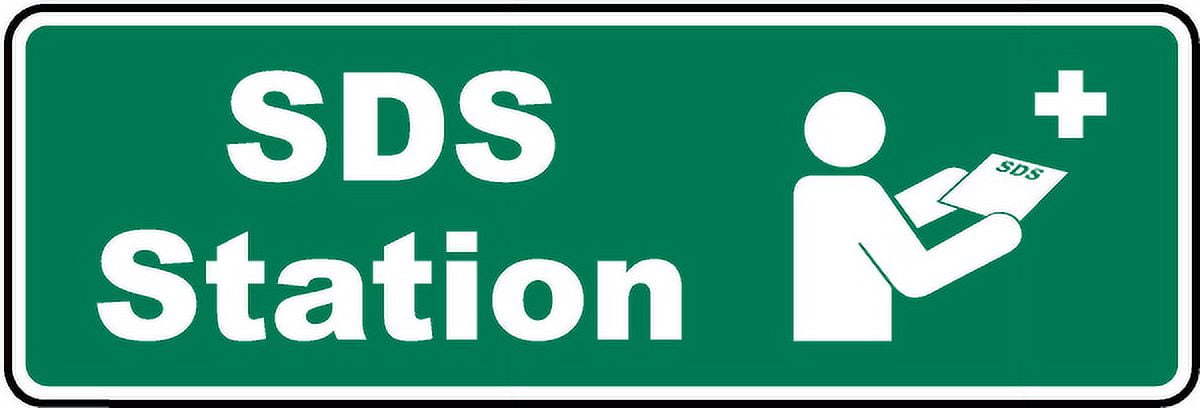 Vinyl Stickers - SDS Station Sign 3 - Safety and Warning Warehouse ...