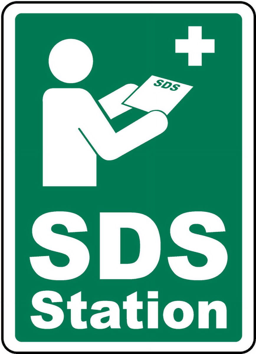 Vinyl Stickers - SDS Station Sign - Safety and Warning Warehouse Signs ...