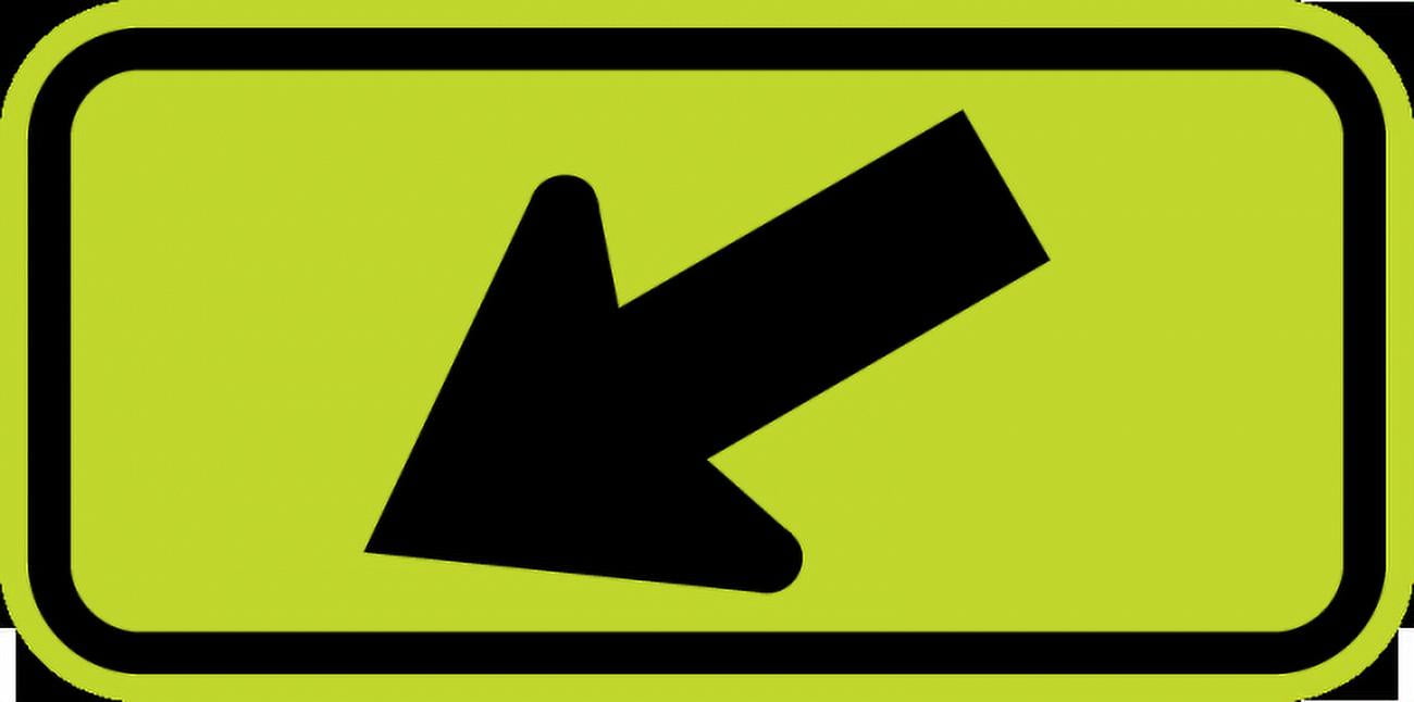 Vinyl Stickers - SW16-7PL-Diagonal Arrow Sign - Safety and Warning ...