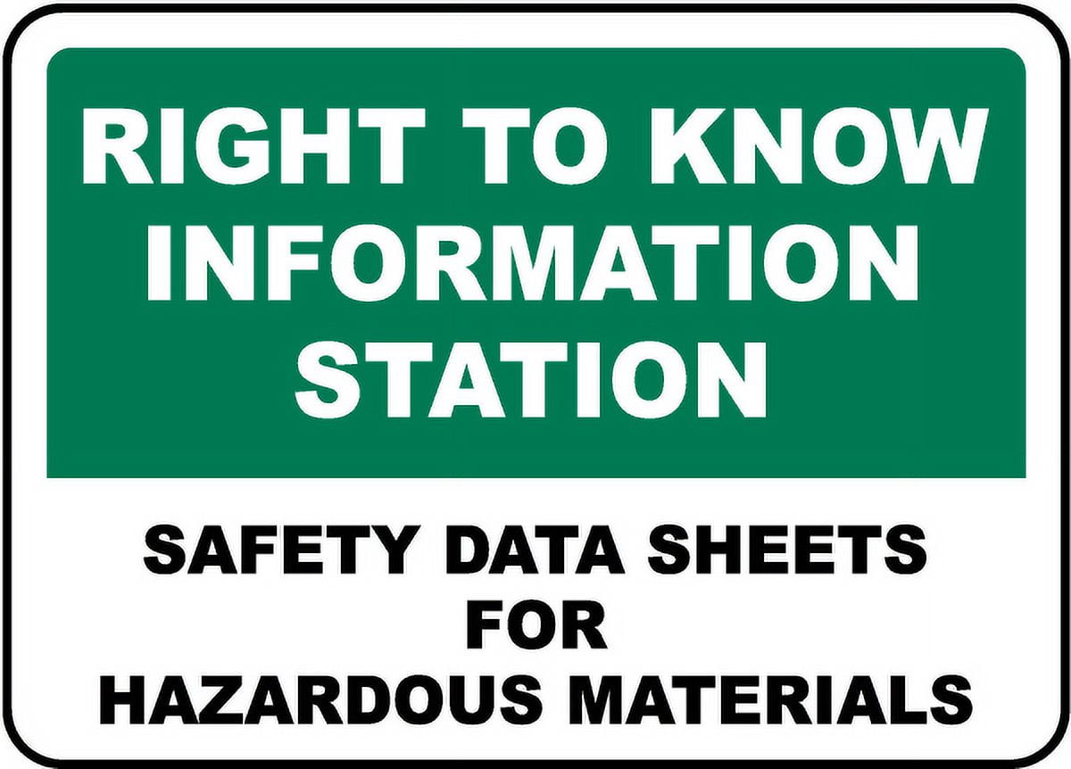Vinyl Stickers - Safety Data Sheets for Materials Sign - Safety and ...