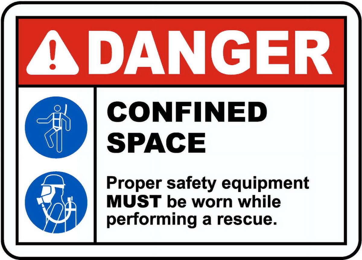 Vinyl Stickers - Safety Equipment Must Be Worn Sign - Safety and ...