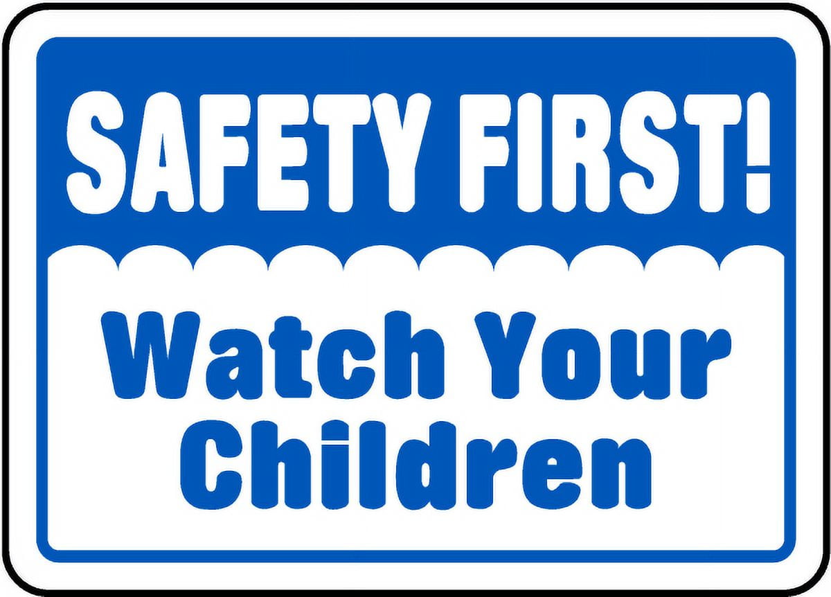 Vinyl Stickers - Safety First Watch Children Sign - Safety and Warning ...