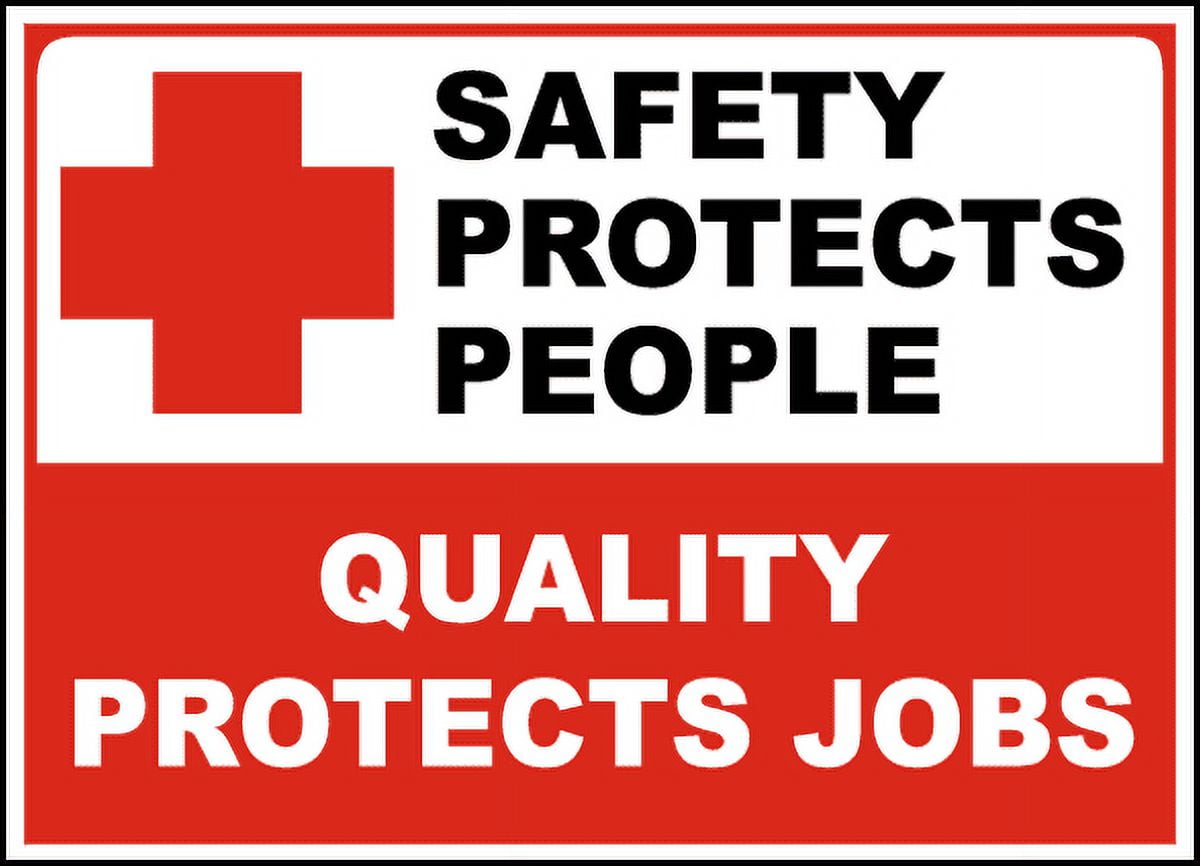 Vinyl Stickers - Safety Protects People Sign - Safety and Warning ...