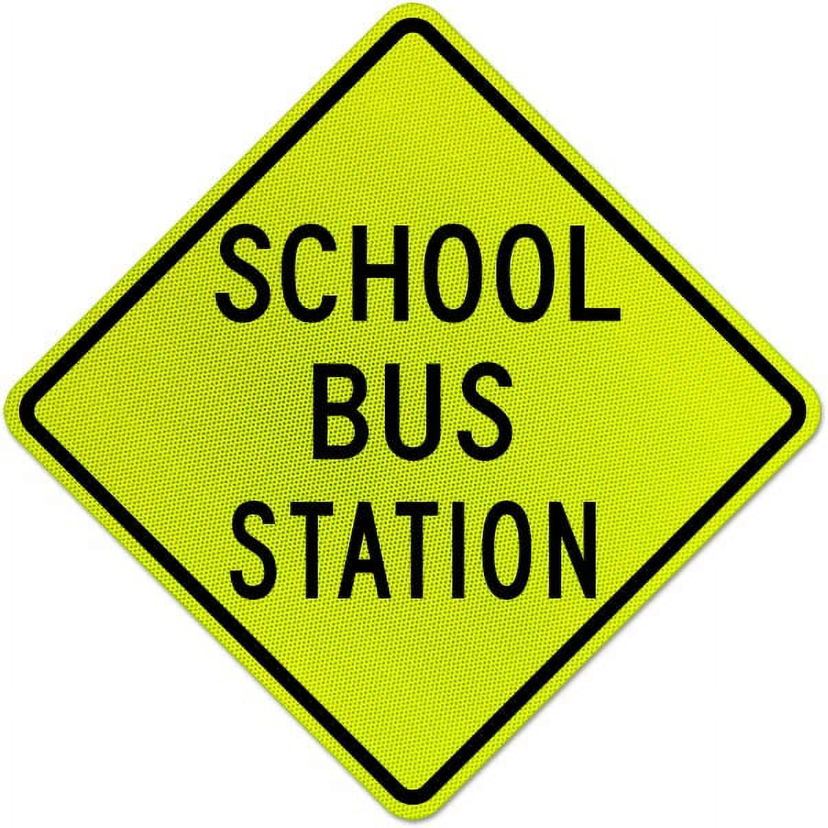 Vinyl Stickers - School Bus Station Sign - Safety and Warning Warehouse ...