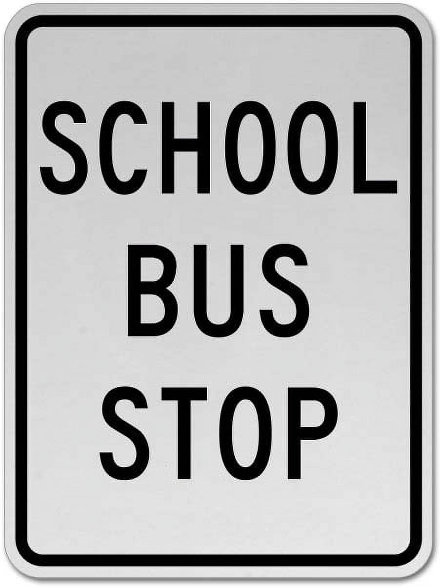 Vinyl Stickers - School Bus Stop Sign - Safety and Warning Warehouse ...