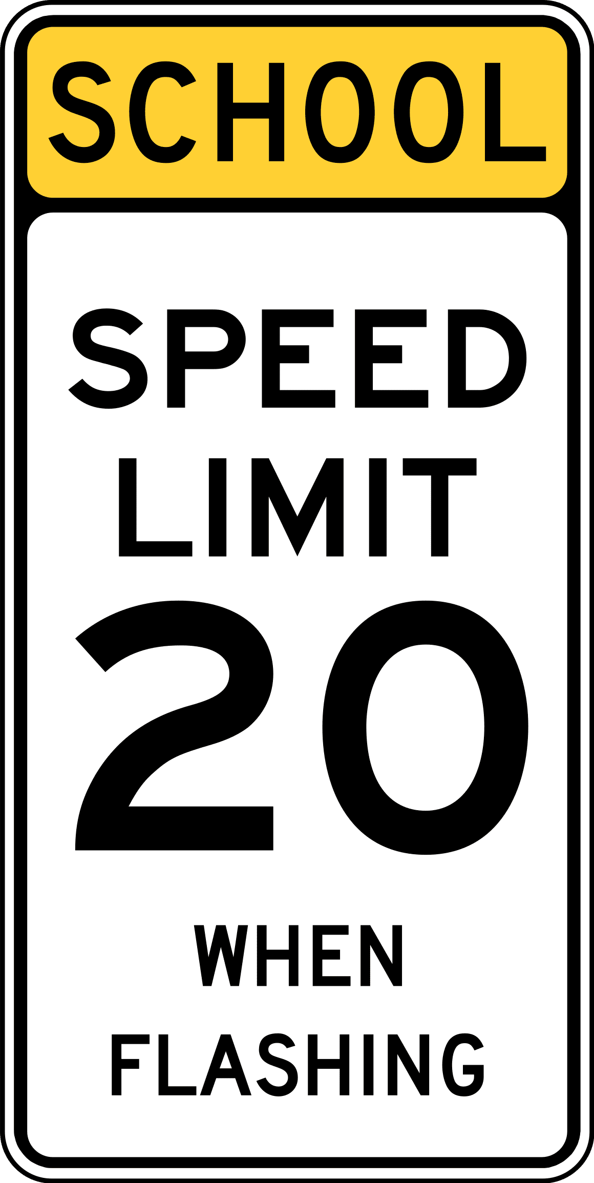 Vinyl Stickers - School Speed Limit - Safety and Warning Warehouse ...