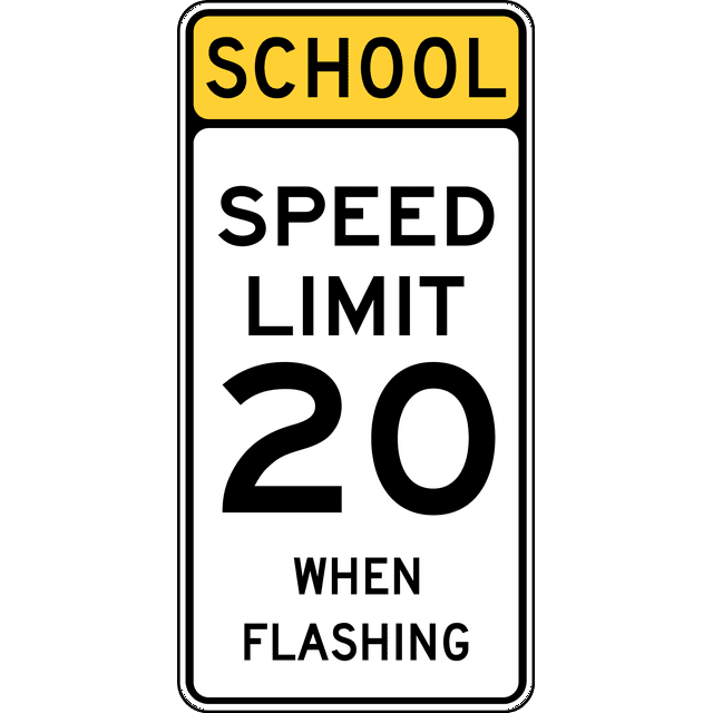 Vinyl Stickers - School Speed Limit - Safety and Warning Warehouse ...