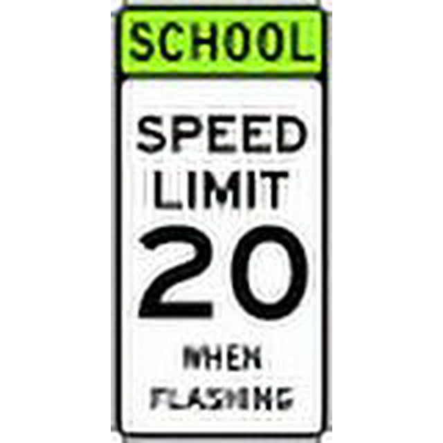 Vinyl Stickers - School Speed Limit When Flashing - Safety and Warning ...