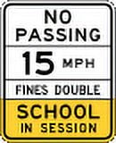 Vinyl Stickers - School Zone Speed Limit Sign, Arizona - Safety and ...