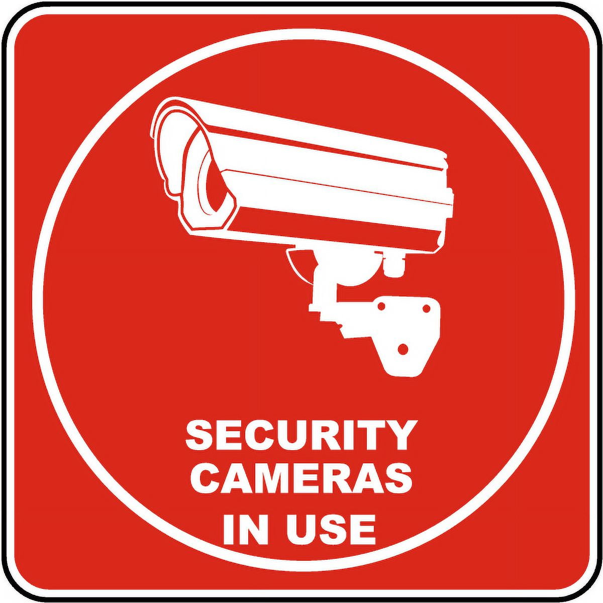 Vinyl Stickers - Security Cameras in Use Sign H9 - Safety and Warning ...