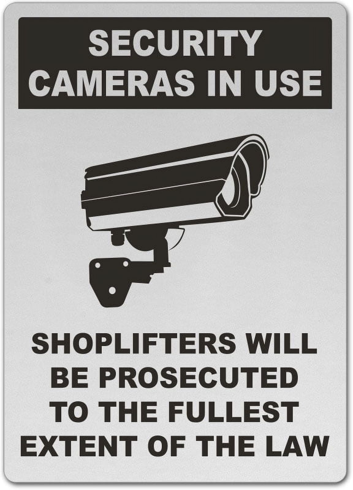Vinyl Stickers - Security Cameras in Use Sign I1 - Safety and Warning ...