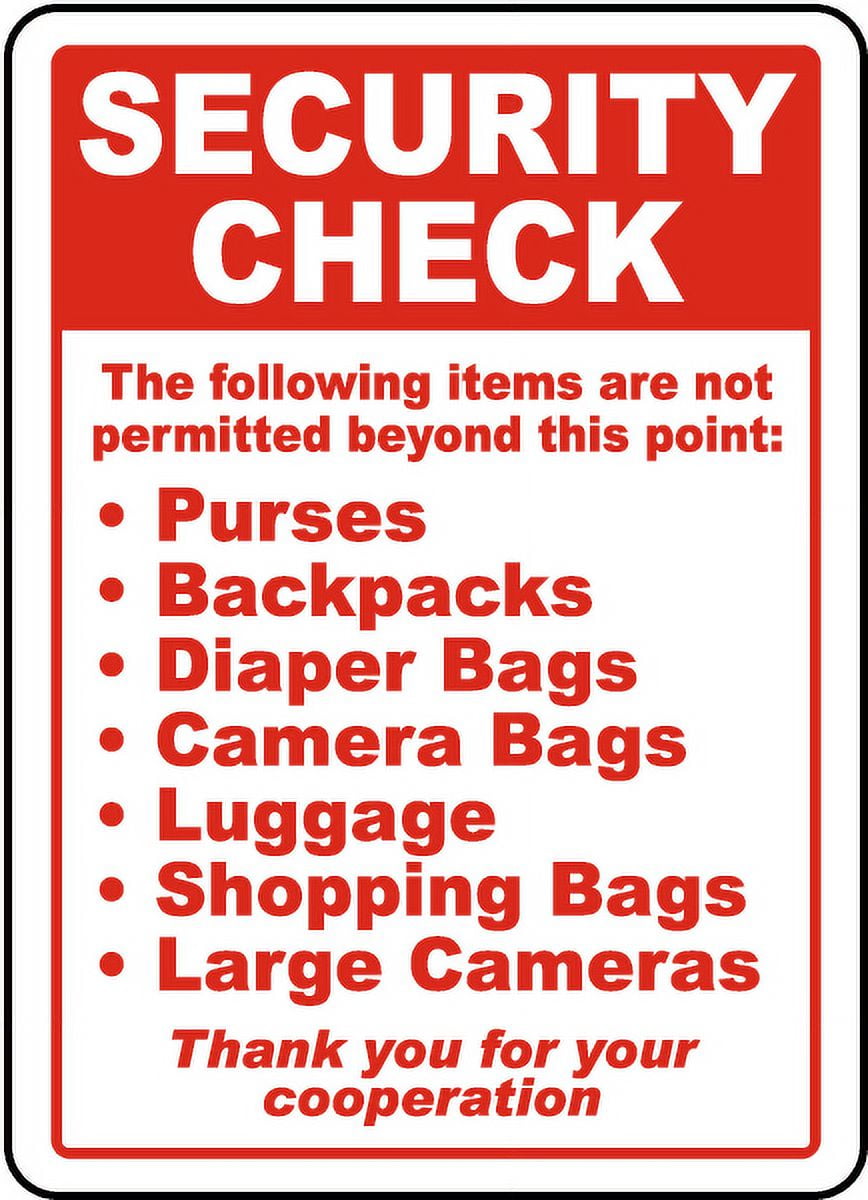 Vinyl Stickers - Security Check List Sign - Safety and Warning ...