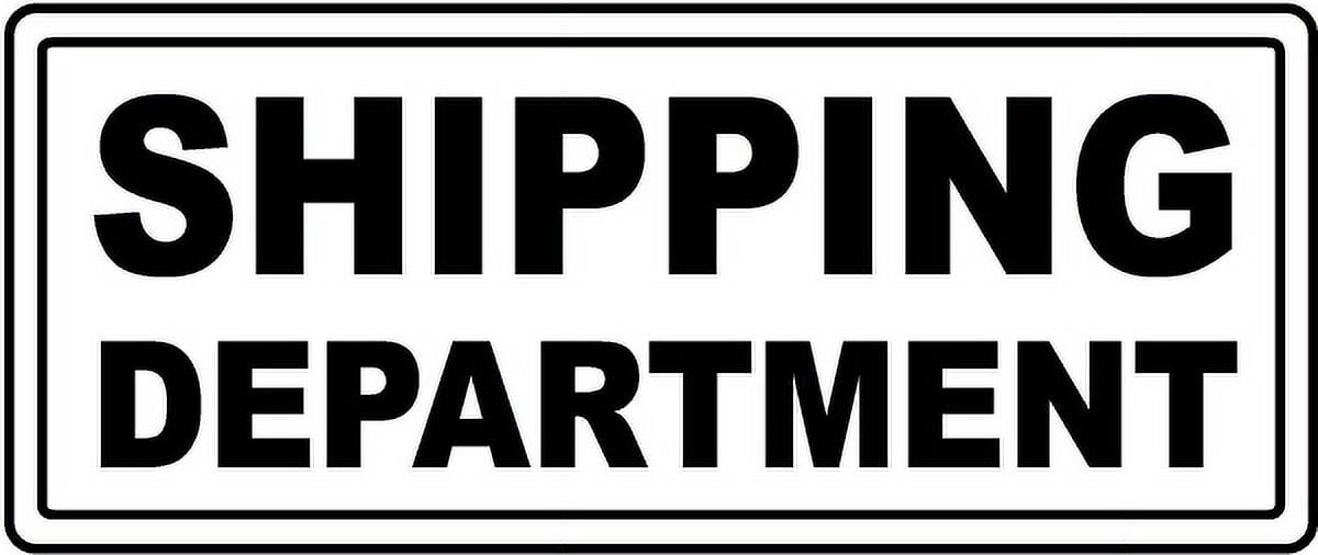 Vinyl Stickers - Shipping Department Sign - Safety and Warning ...