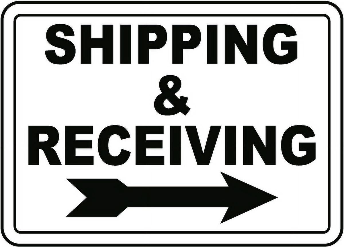 Vinyl Stickers - Shipping & Receiving (Right Arrow) Sign I9 - Safety ...