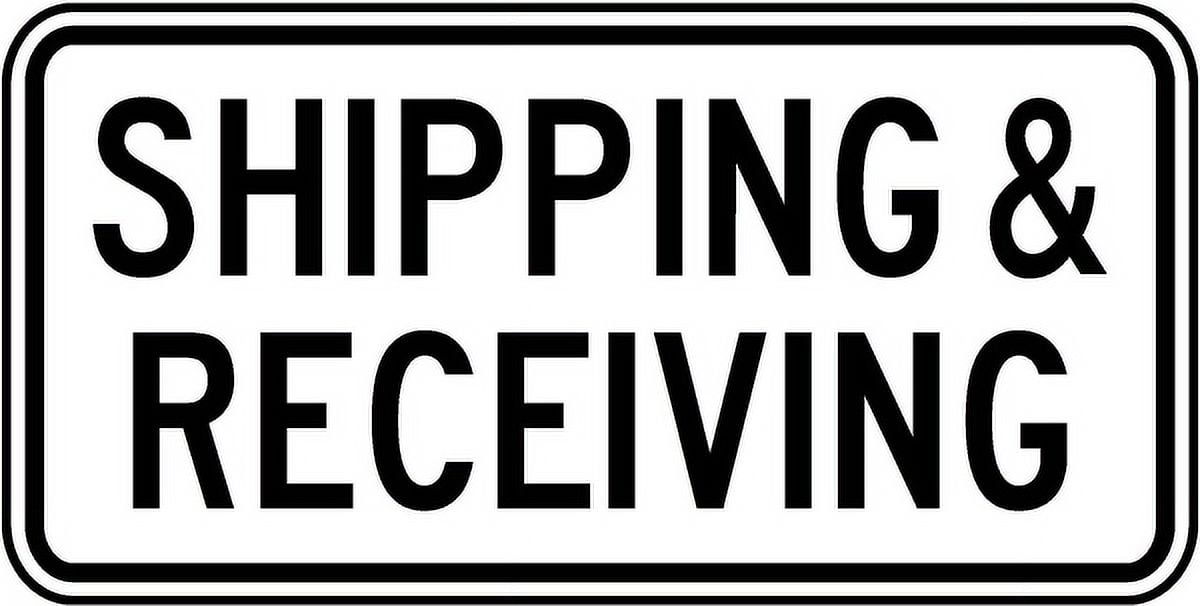 Vinyl Stickers - Shipping & Receiving Sign J1 - Safety and Warning ...
