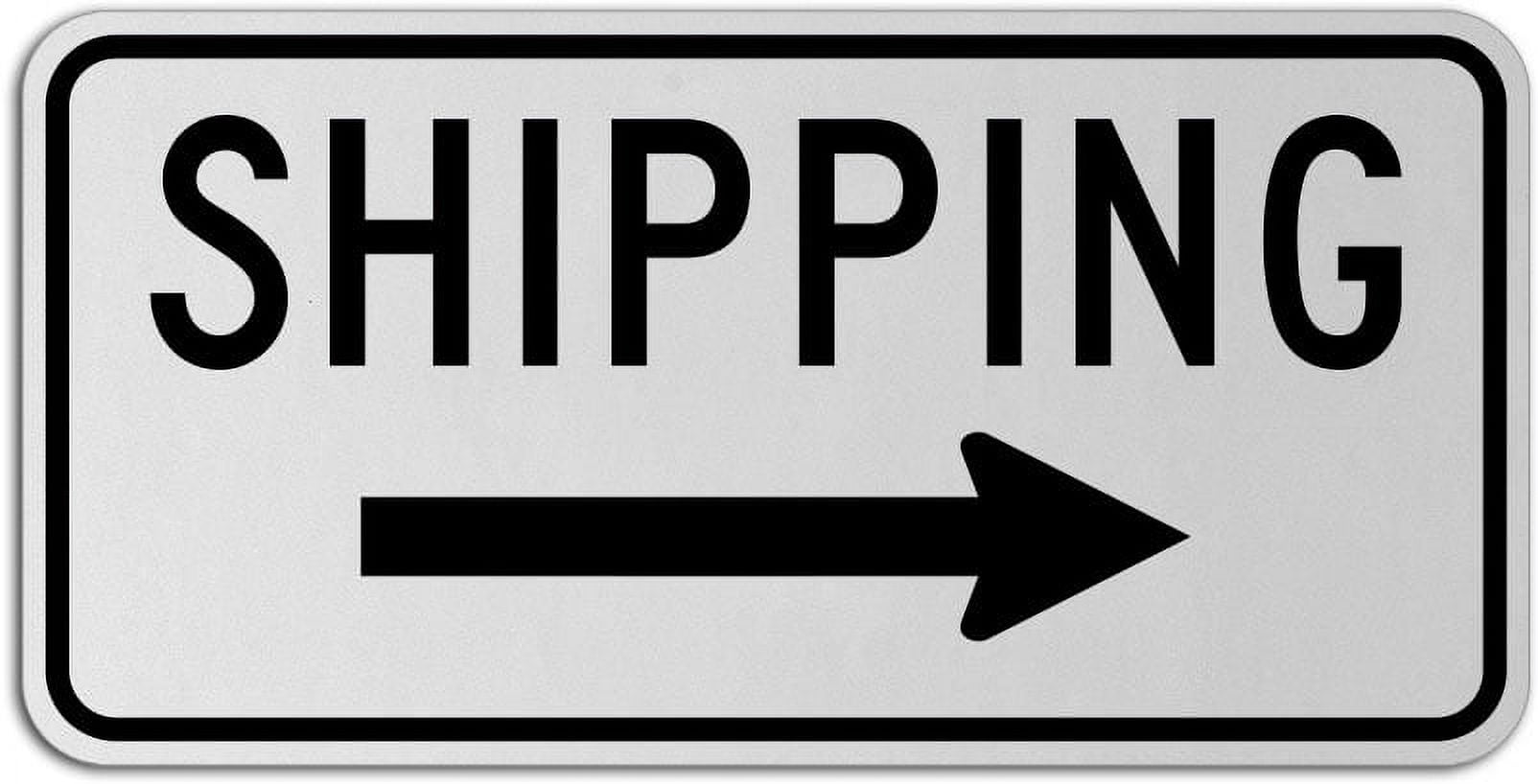 Vinyl Stickers - Shipping (Right Arrow) Sign J5 - Safety and Warning ...