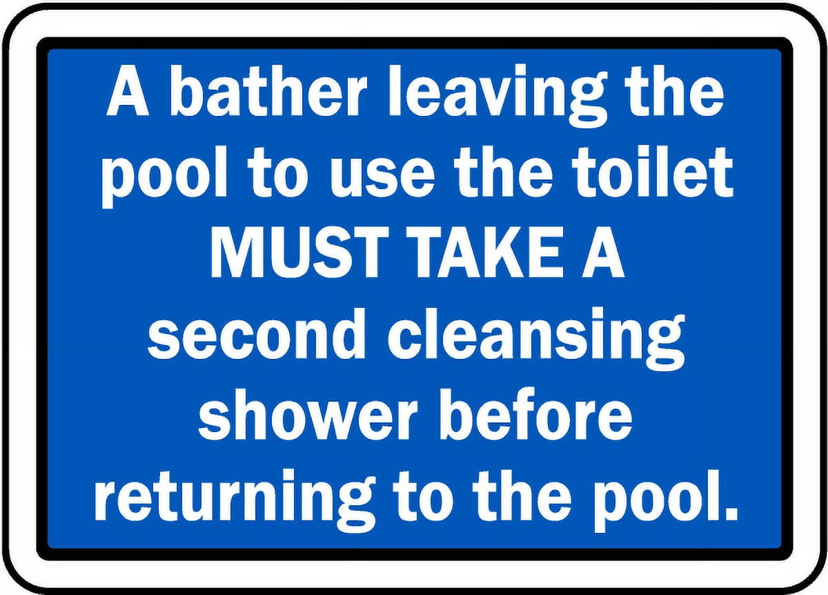 Vinyl Stickers - Shower After Using The Toilet Sign - Safety and ...
