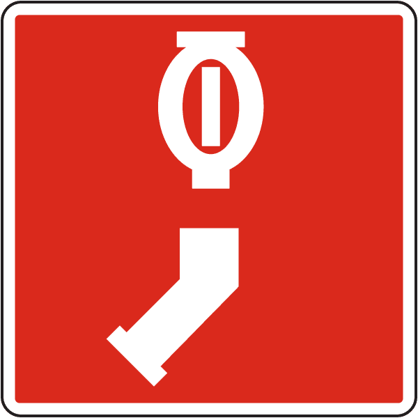 Vinyl Stickers - Single Automatic Sprinkler Connection Sign - Safety ...