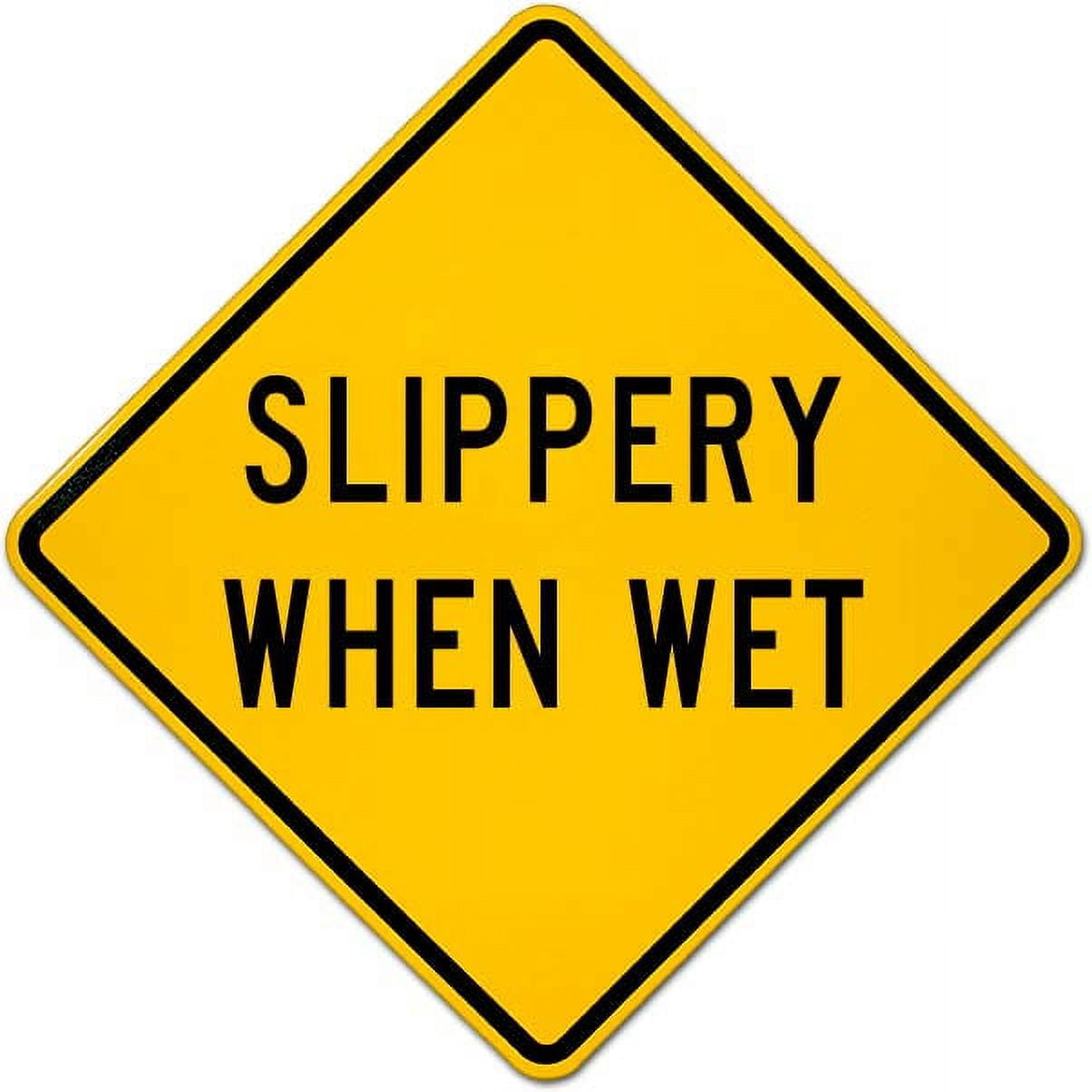 Vinyl Stickers - Slippery When Wet Sign K2 - Safety and Warning ...