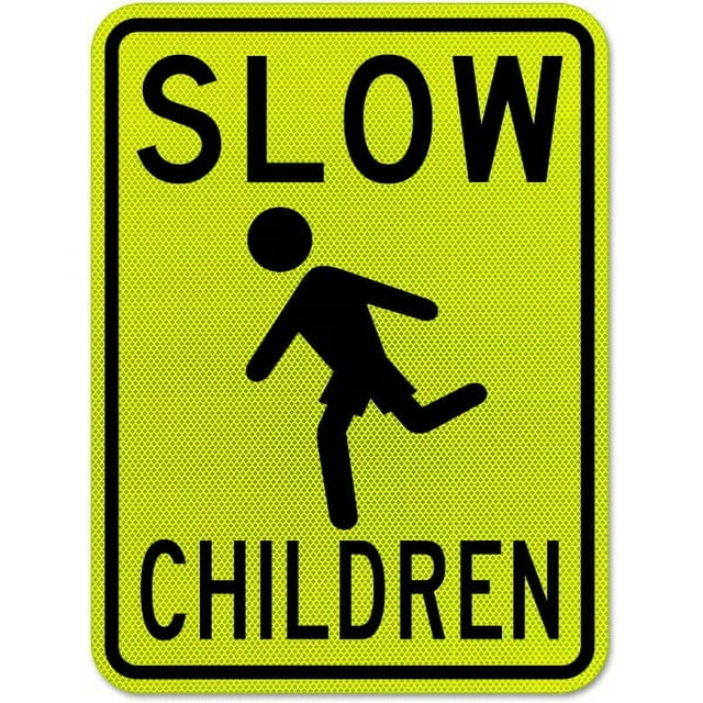 Vinyl Stickers - Slow Children Sign - Safety and Warning Warehouse ...