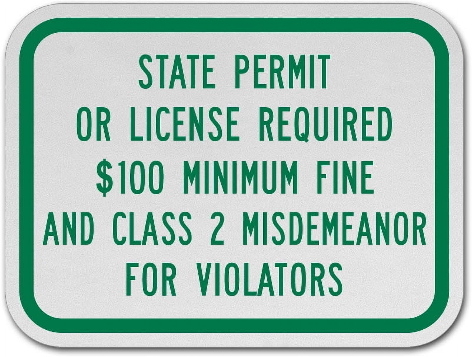 Vinyl Stickers - South Dakota Accessible Parking Penalty Sign - Safety ...