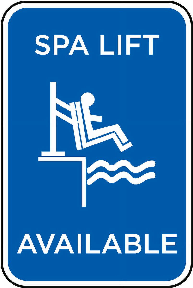 Vinyl Stickers - Spa Lift Available Sign - Safety and Warning Warehouse ...