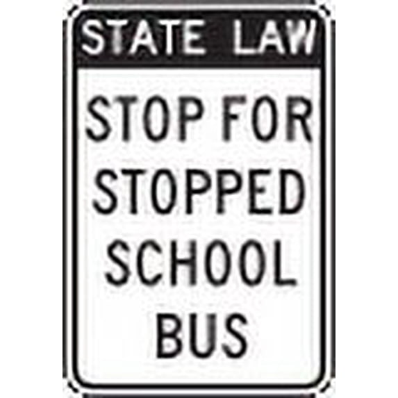 Vinyl Stickers - State Law Stop for Stopped School Bus, New York ...