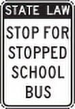 Vinyl Stickers - State Law Stop for Stopped School Bus, New York ...