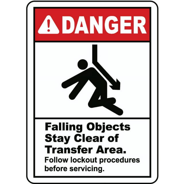 Vinyl Stickers - Stay Clear of Transfer Area Sign M1 - Safety and ...