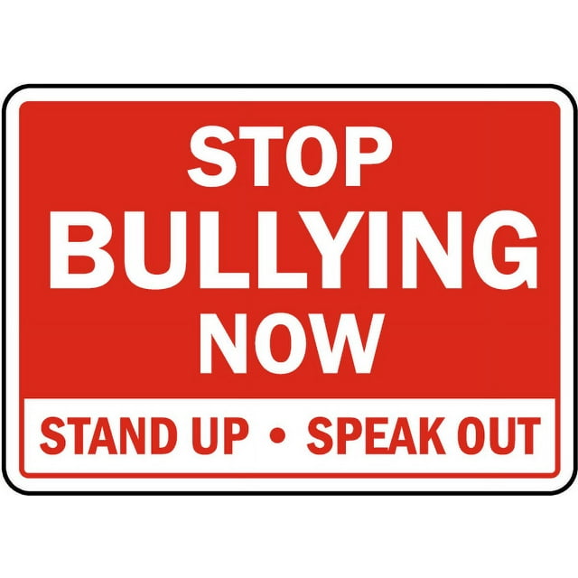 Vinyl Stickers - Stop Bullying Now Sign - Safety and Warning Warehouse ...